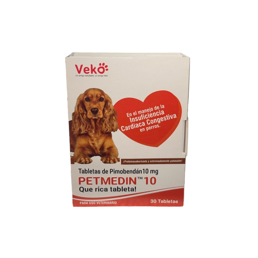 PETMEDIN 10 MG (PIMOBENDAN)-CAJA 30 TABLETAS | El Rejo Web